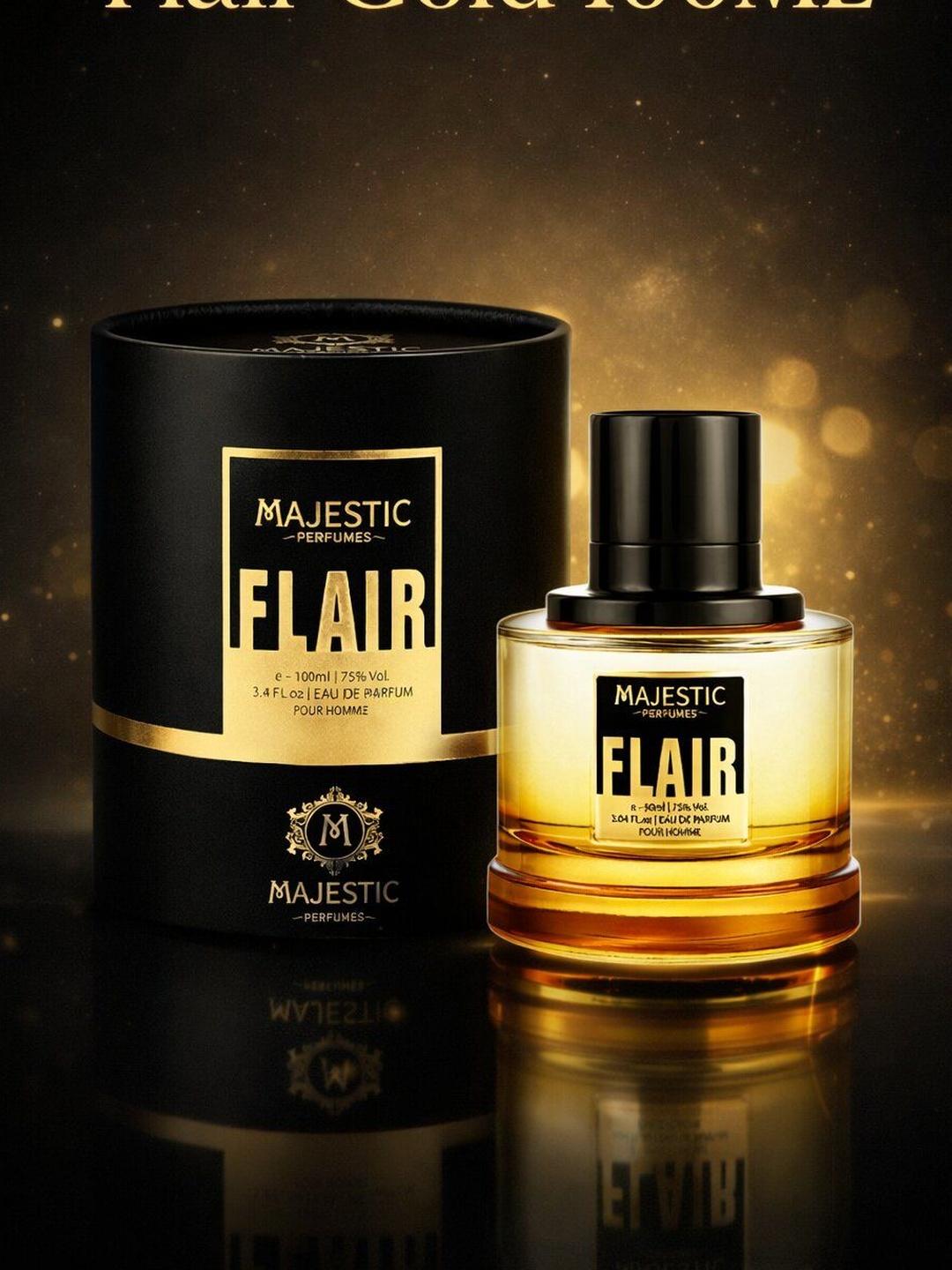 Buy MAJESTIC PERFUMES Flair Gold Eau De Perfume 100 Ml - Perfume for ...