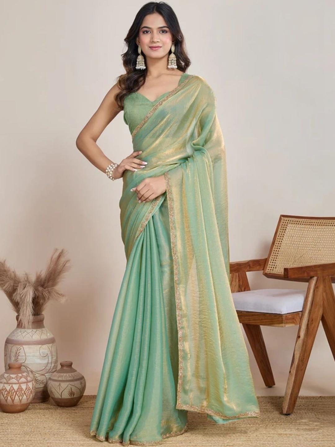 Buy TIGER SNAKE Silk Blend Saree - Sarees for Women 39092327 | Myntra