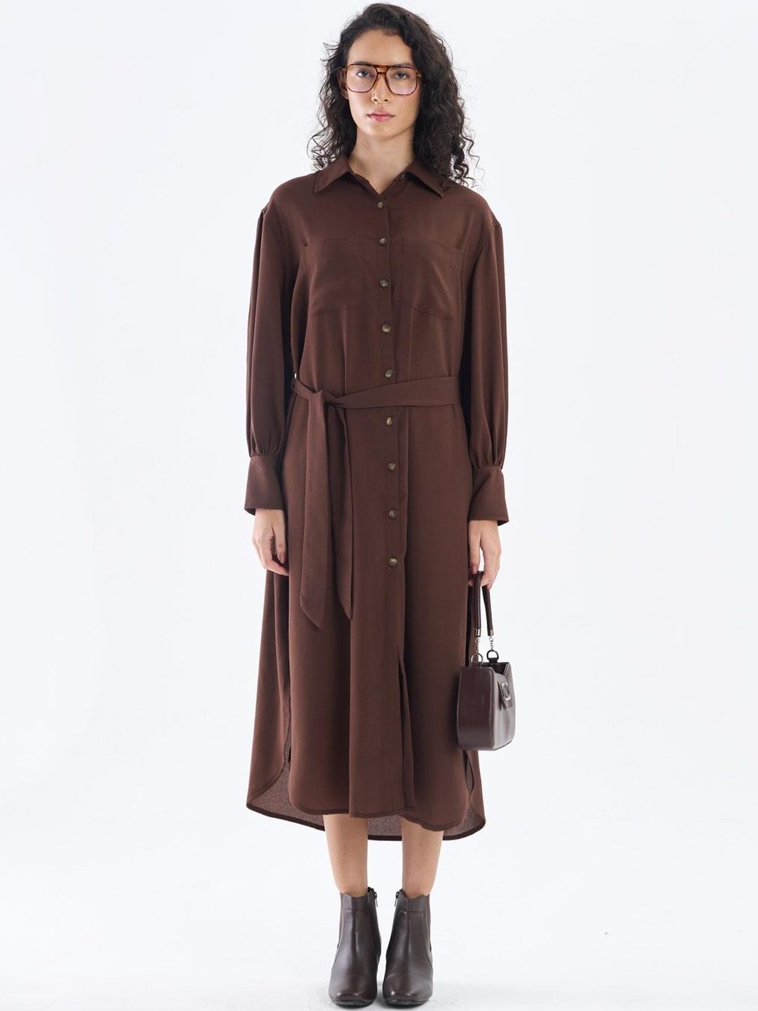 Buy Saintly Shirt Midi Dress - Dresses for Women 39302270 | Myntra