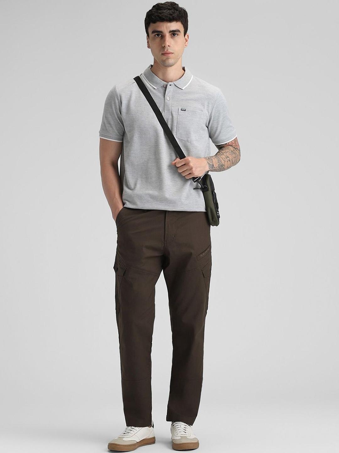 Buy Klub Fox Men Olive Cotton Cargo Trouser - Trousers for Men 39289238 ...
