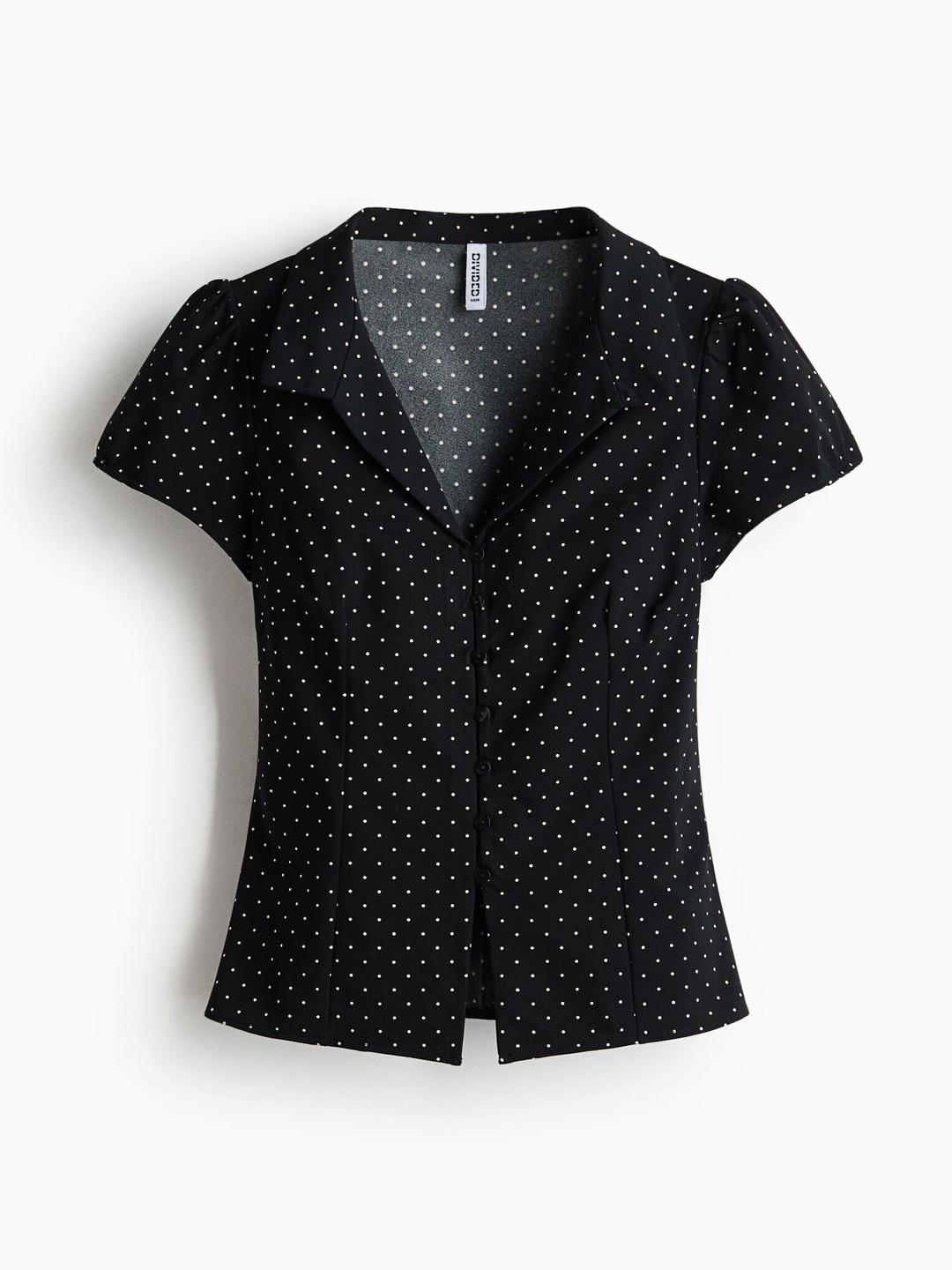 Buy H&M Collared Button Front Top - Tops for Women 39331686 | Myntra