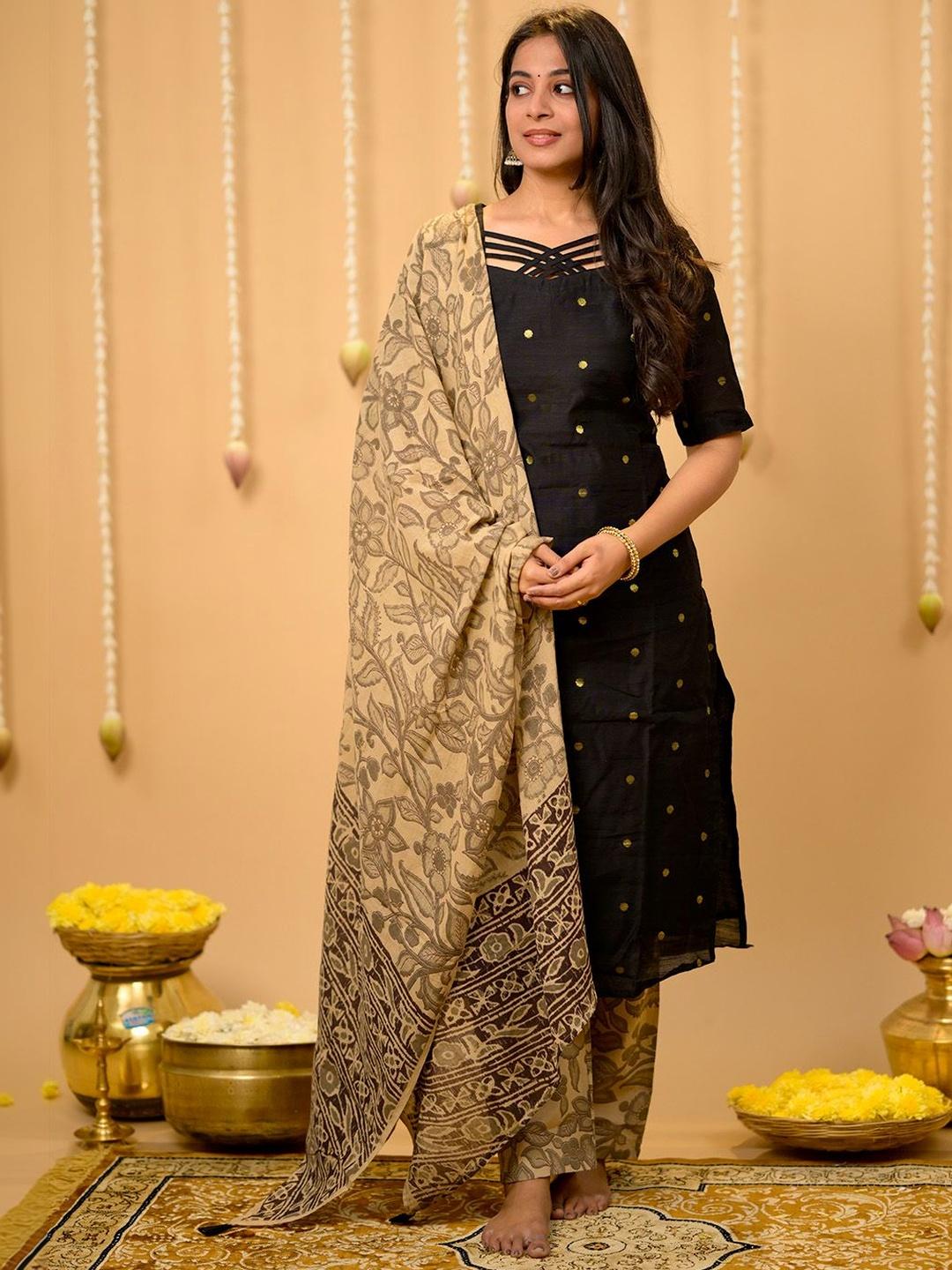 Buy Vastara The Label Women Ethnic Motifs Printed Regular Kurta With ...