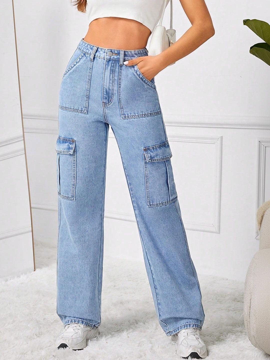 Buy Moda Rapido Women Comfort Relaxed Fit High Rise Light Fade ...