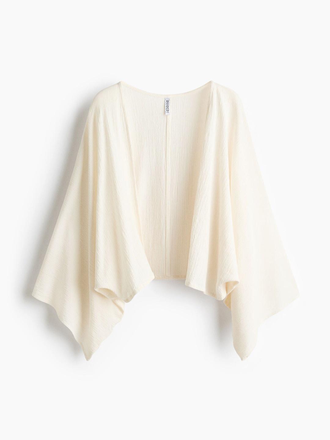 Buy H&M Linen Blend Open Front Blouse - Shrug for Women 39348896 | Myntra