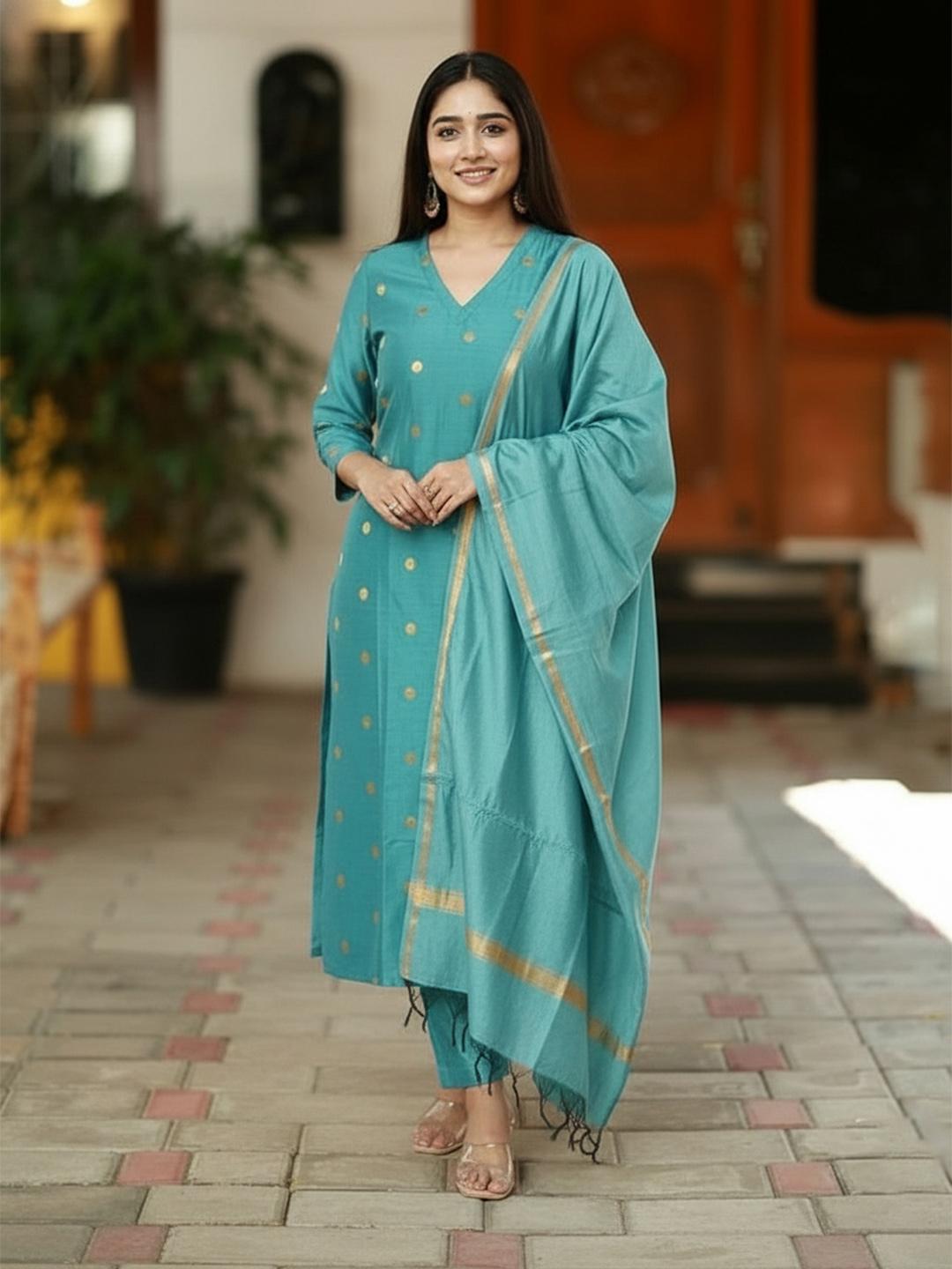 Buy Anouk Rustic Women Ethnic Motifs Printed Regular Kurta With ...