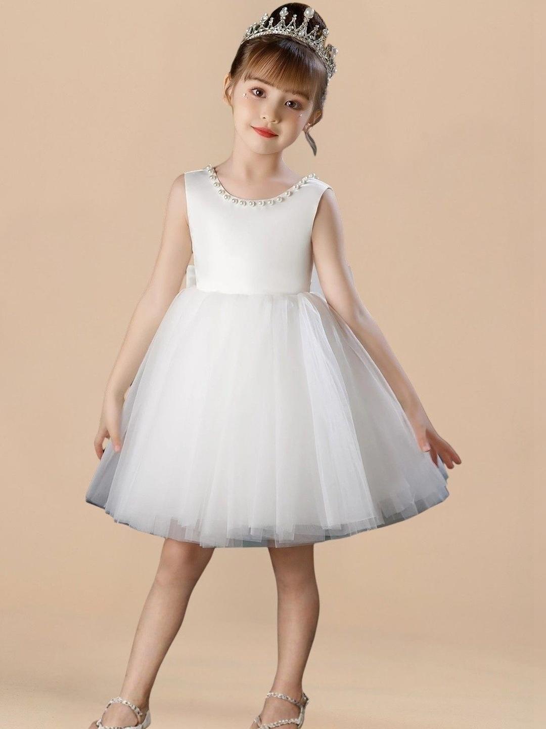 Buy Tejam Embellished Satin Fit & Flare Dress - Dresses for Girls ...