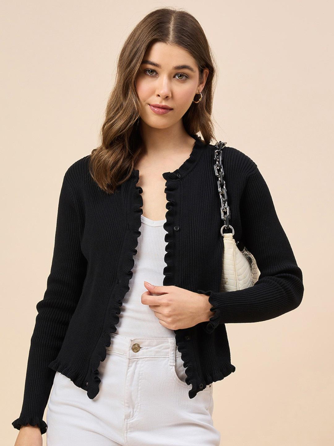 Buy Style Quotient Women Button Shrug - Shrug for Women 39108735 | Myntra