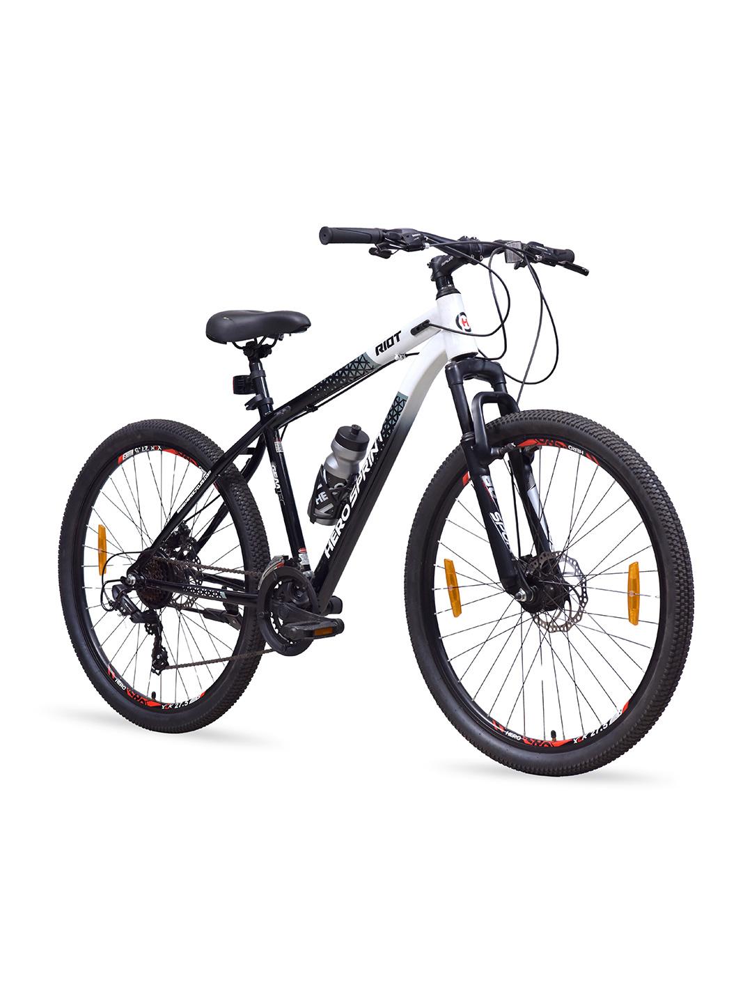 Buy Hero Riot 21 Speed 27.5T Front Suspension Steel Black White ...
