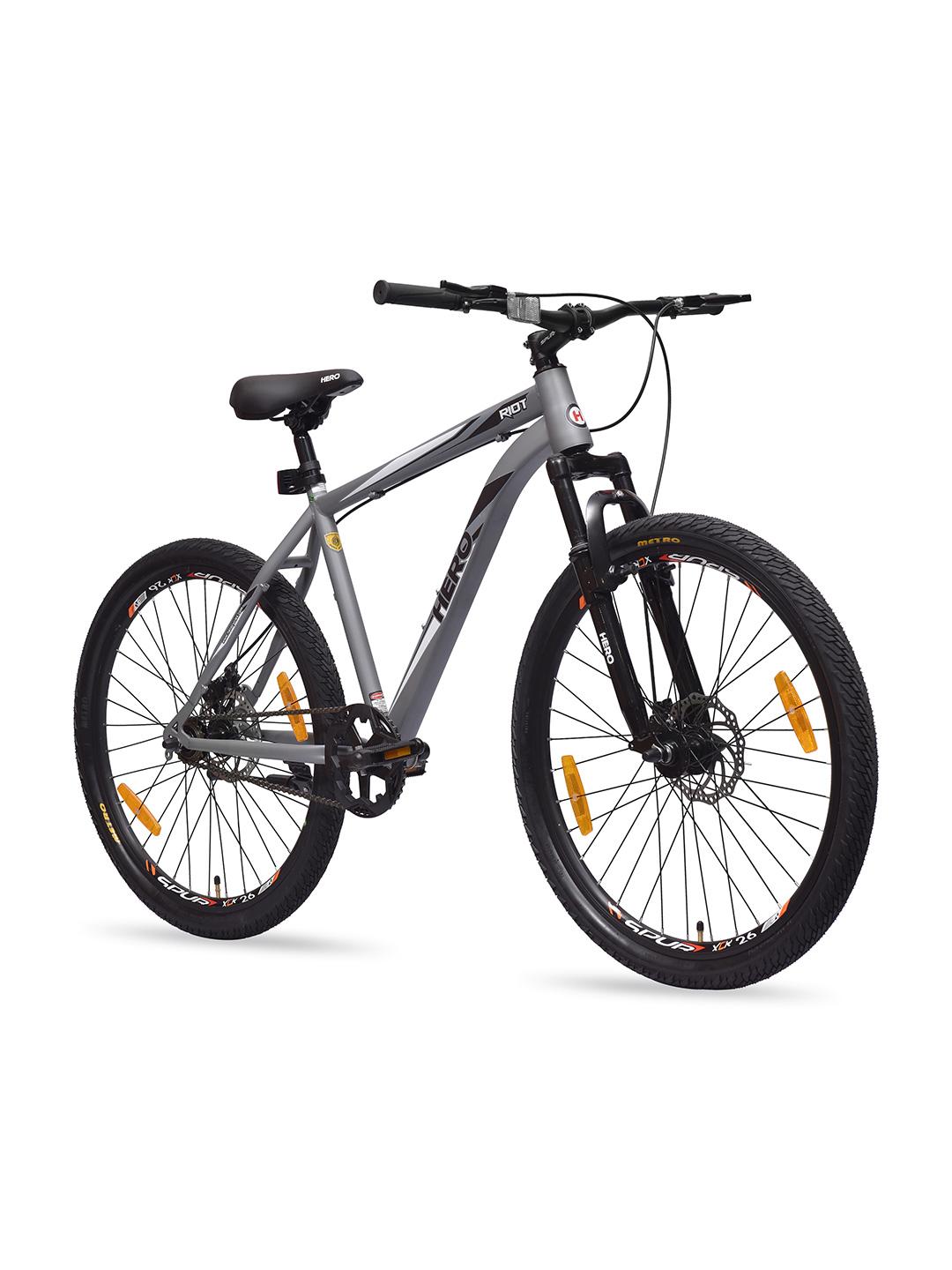 Buy Hero Riot Single Speed 26T Front Suspension Steel Grey Mountain ...