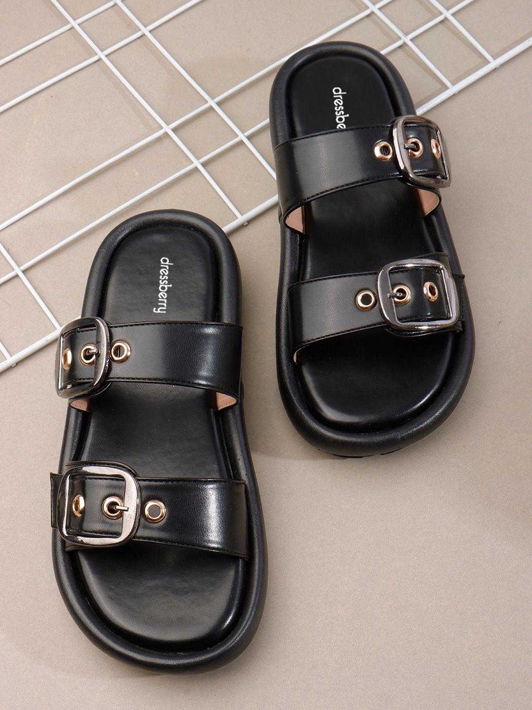 Buy DressBerry Flatform Sandals With Buckles - Heels for Women 39387271 ...