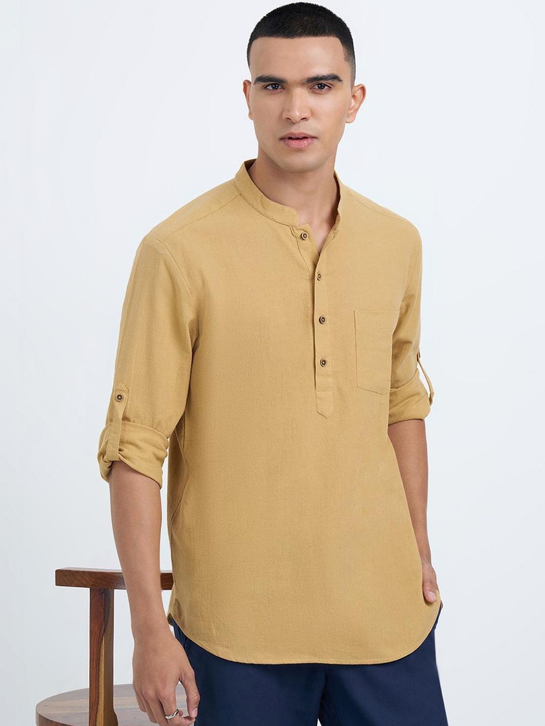 Buy Indus Route By Pantaloons Men Thread Work Kurta - Kurtas for Men ...