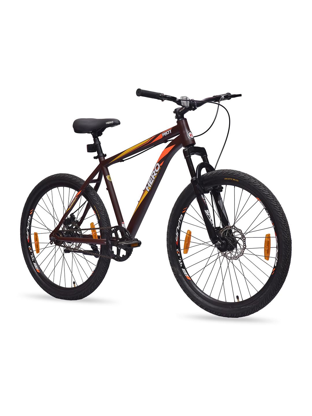 Buy Hero Riot Single Speed 26T Front Suspension Steel Brown Mountain ...
