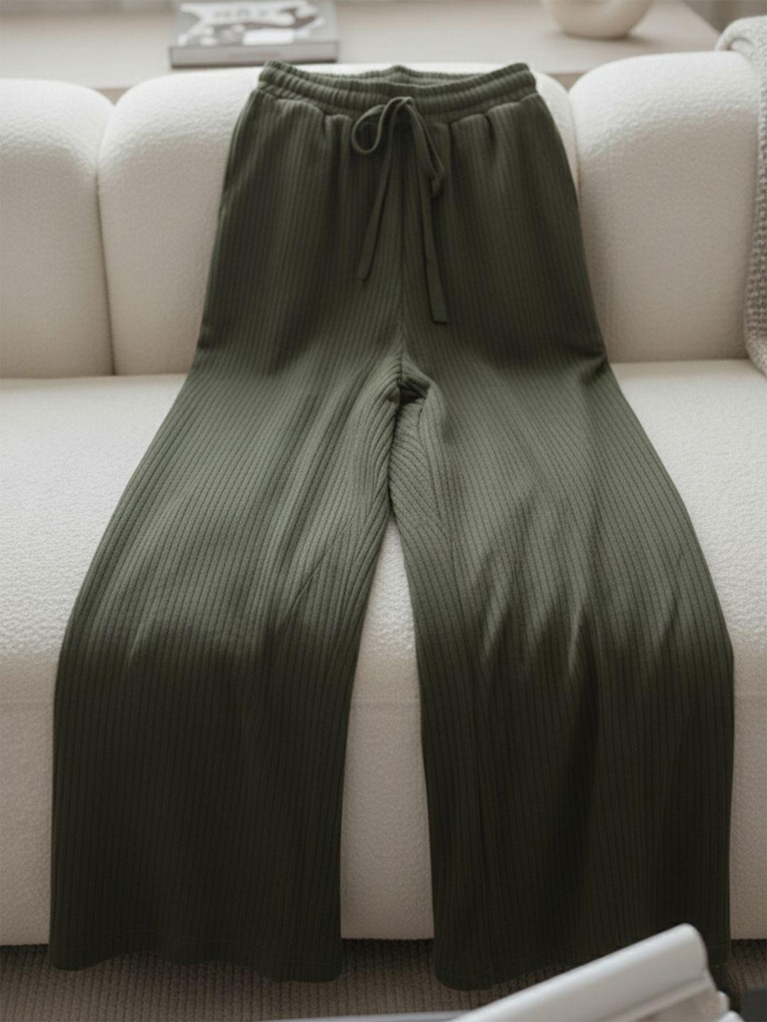 Buy DTR FASHION Women Comfort High Rise Trousers - Trousers for Women ...