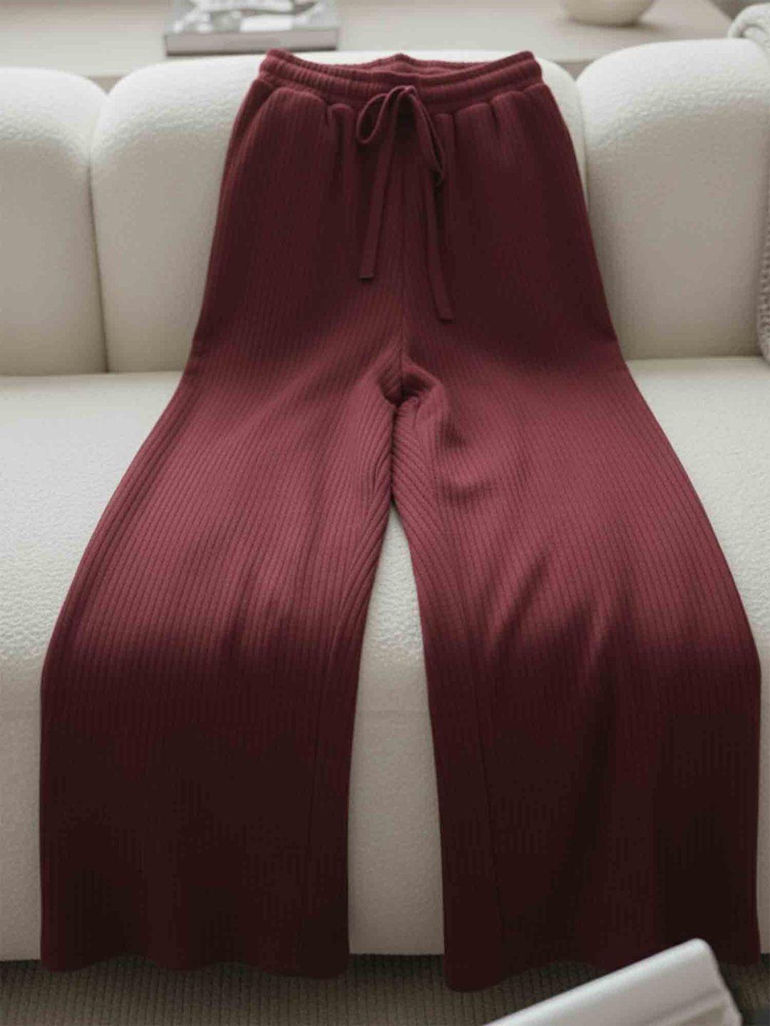 Buy DTR FASHION Women Comfort High Rise Trousers - Trousers for Women ...
