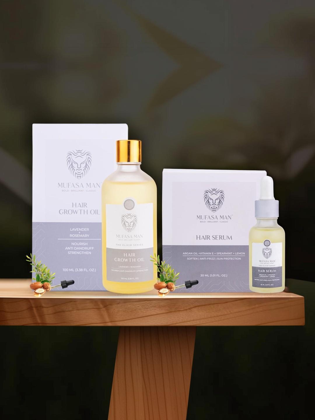 Buy MUFASA MAN Set Of 2 Hair Growth Oil 100 Ml & Hair Serum 30 Ml ...