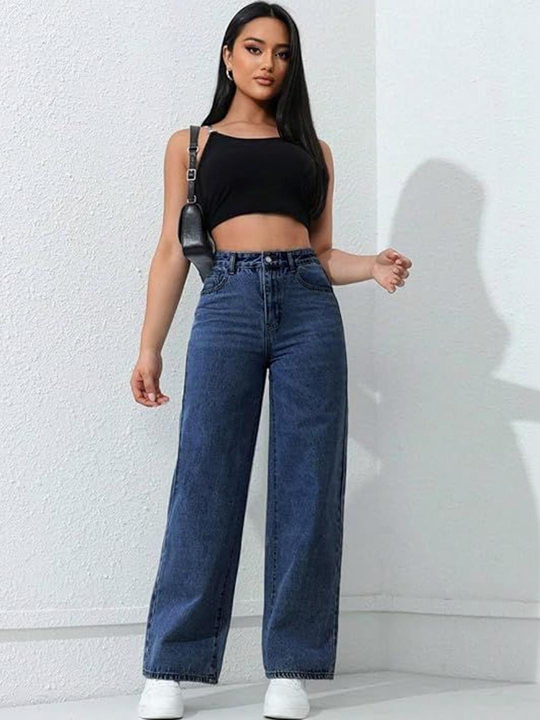 Buy 4WRD By Dressberry Women Straight Fit High Rise Light Fade ...