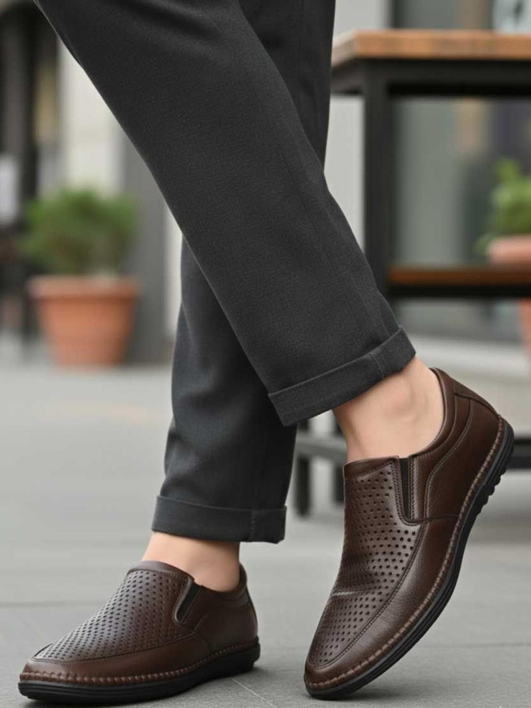 Buy HERE&NOW Men Slip On Formal Slip Ons - Formal Shoes for Men ...
