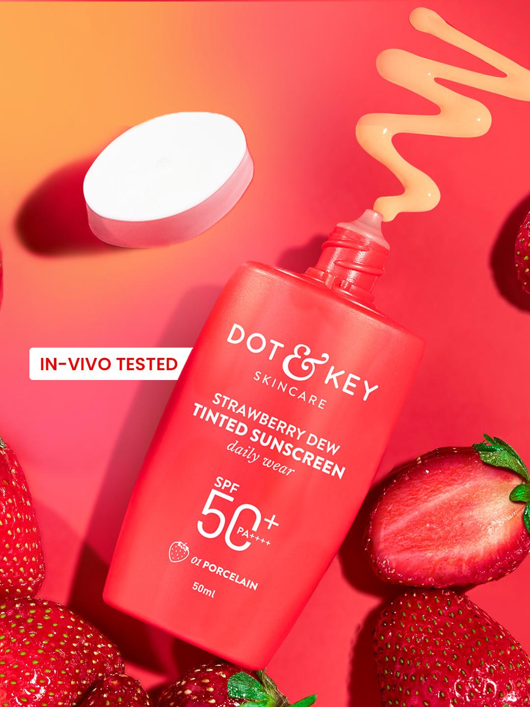 Buy DOT & KEY Strawberry Dew Tinted Sunscreen SPF 50+ PA++++ Daily Wear ...