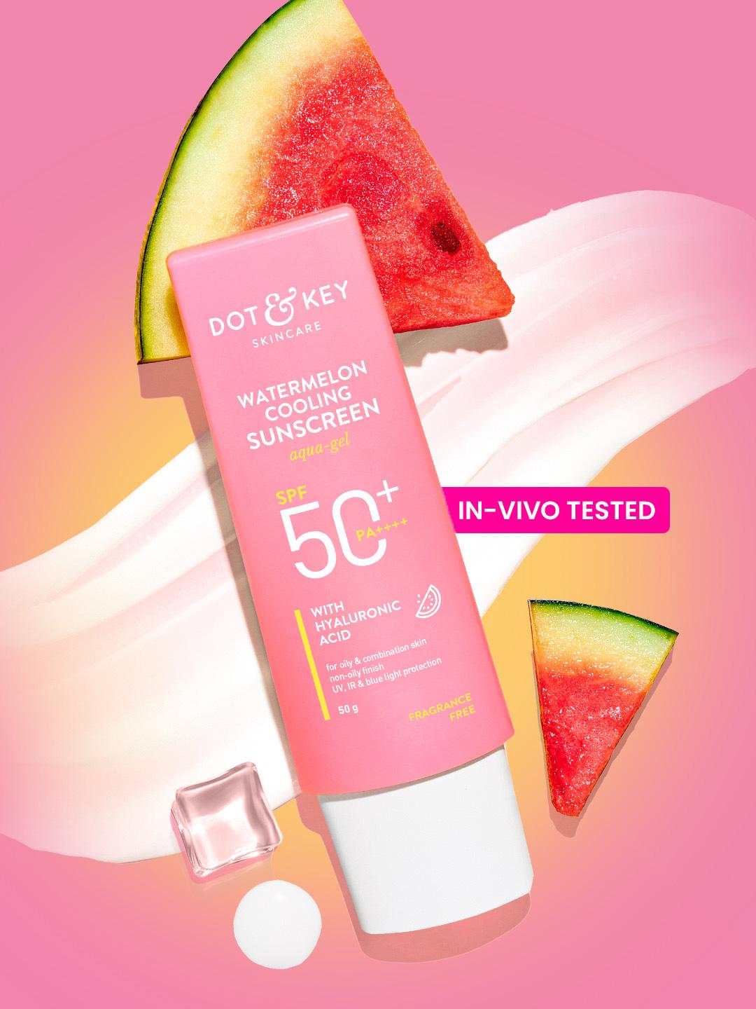 Buy DOT & KEYWatermelon Cooling Sunscreen, In Vivo Tested SPF 50+ PA ...