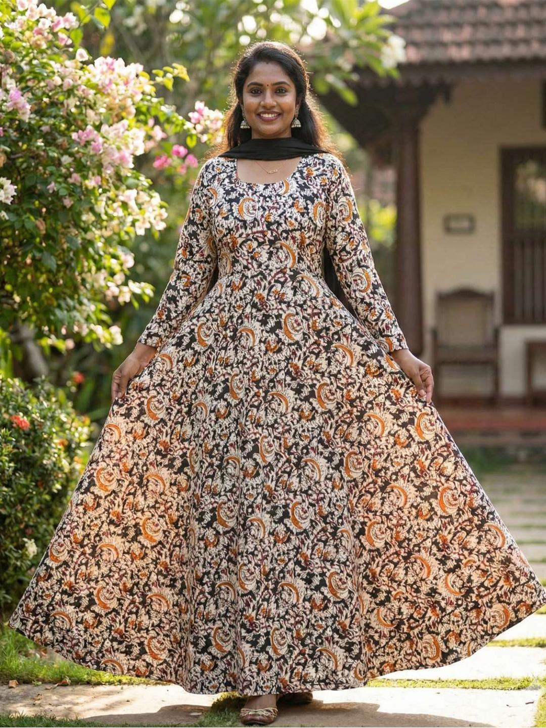 Buy LEGEND WEAR Floral Print Fit & Flare Maxi Dress - Dresses for Women ...