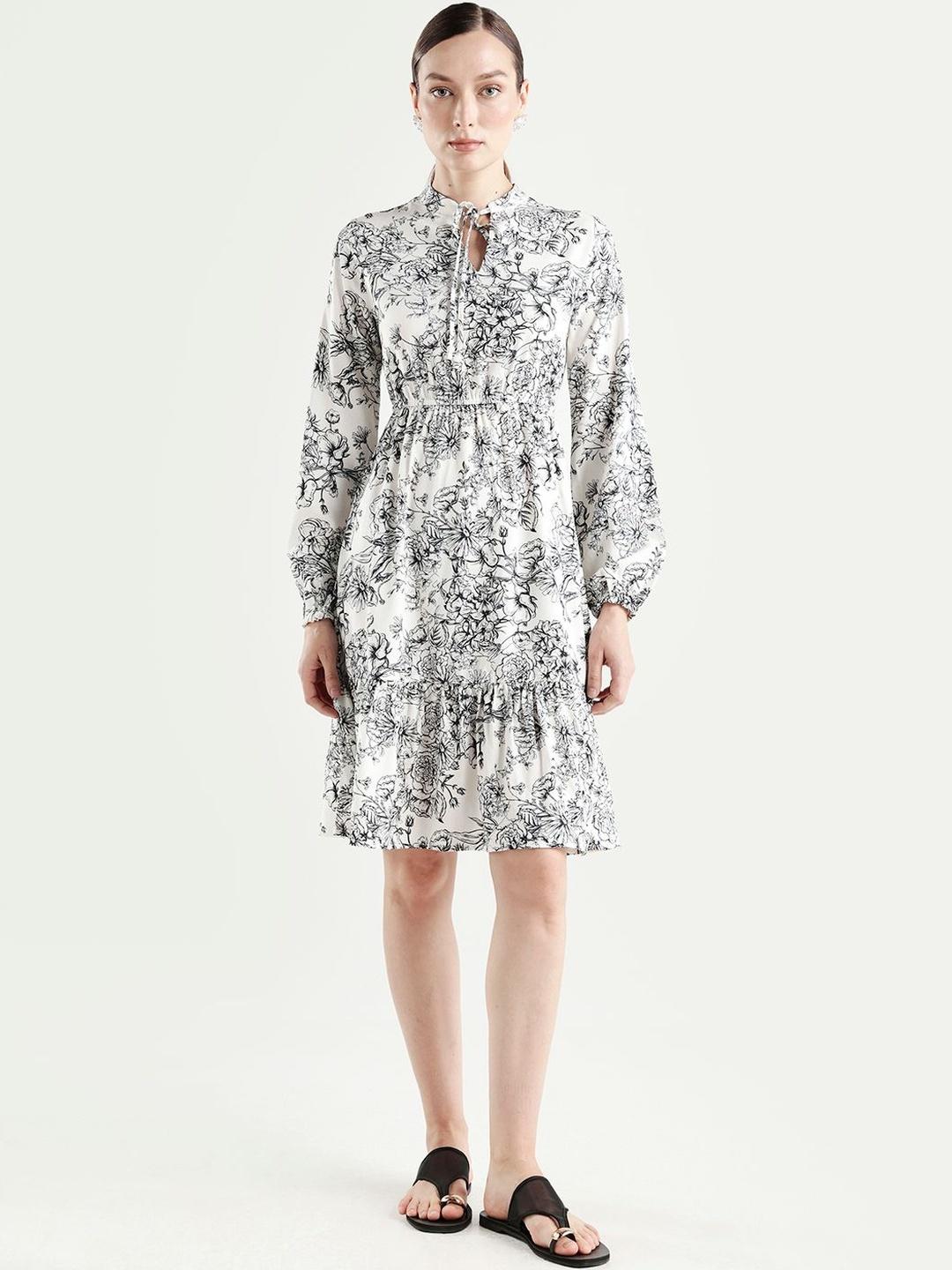 Buy RAREISM Floral Print Fit & Flare Dress - Dresses for Women 39456619 ...