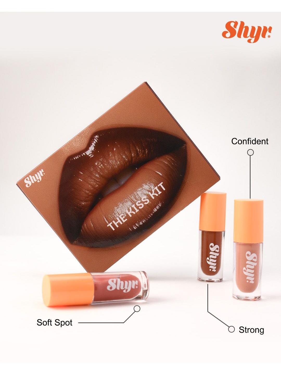 Buy SHYR BEAUTY Set Of 3 Lip Gloss 5 Ml Each Confident Strong & Soft ...