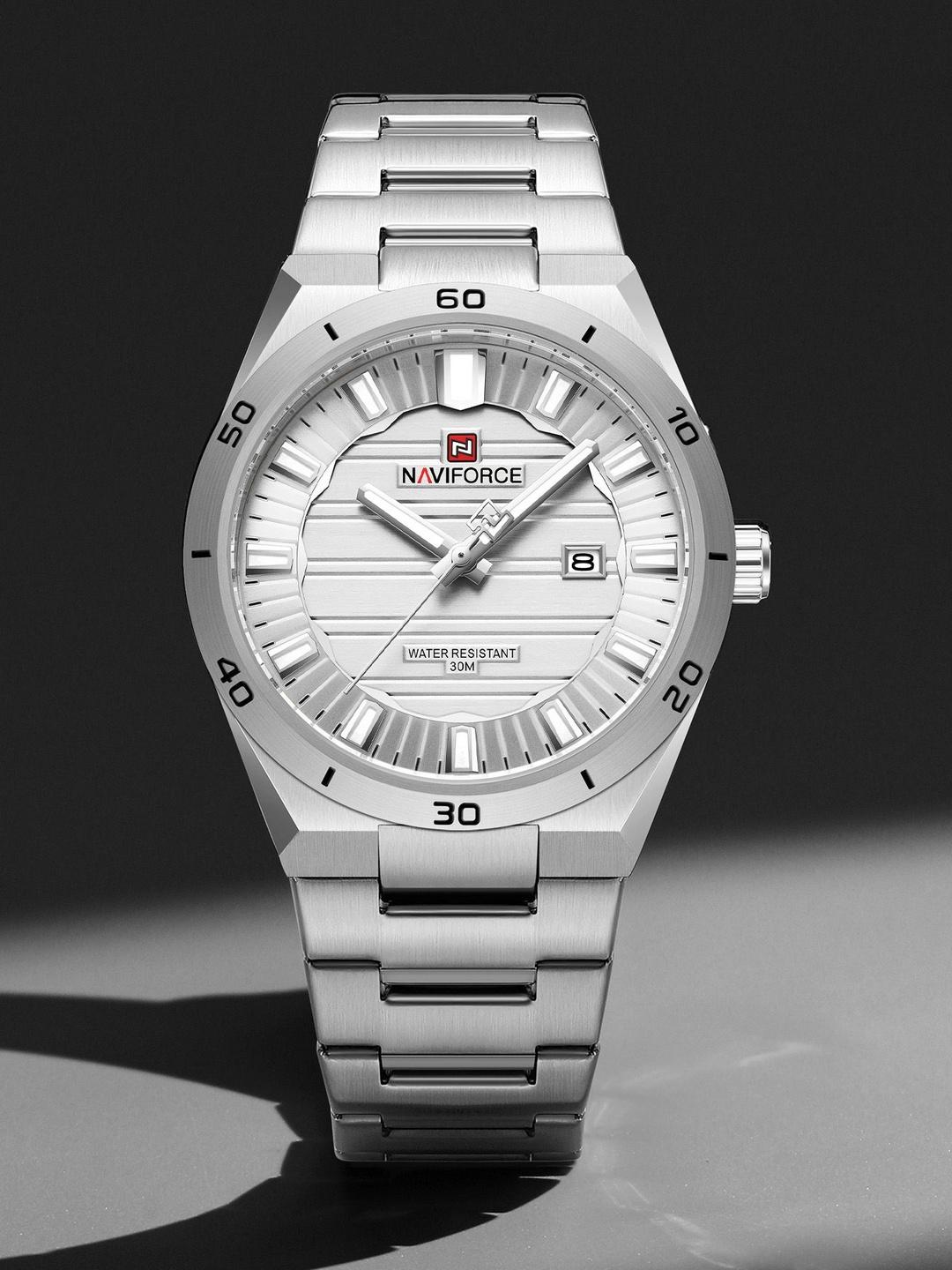 Buy Naviforce Men Dial & Stainless Steel Bracelet Style Straps Analogue ...