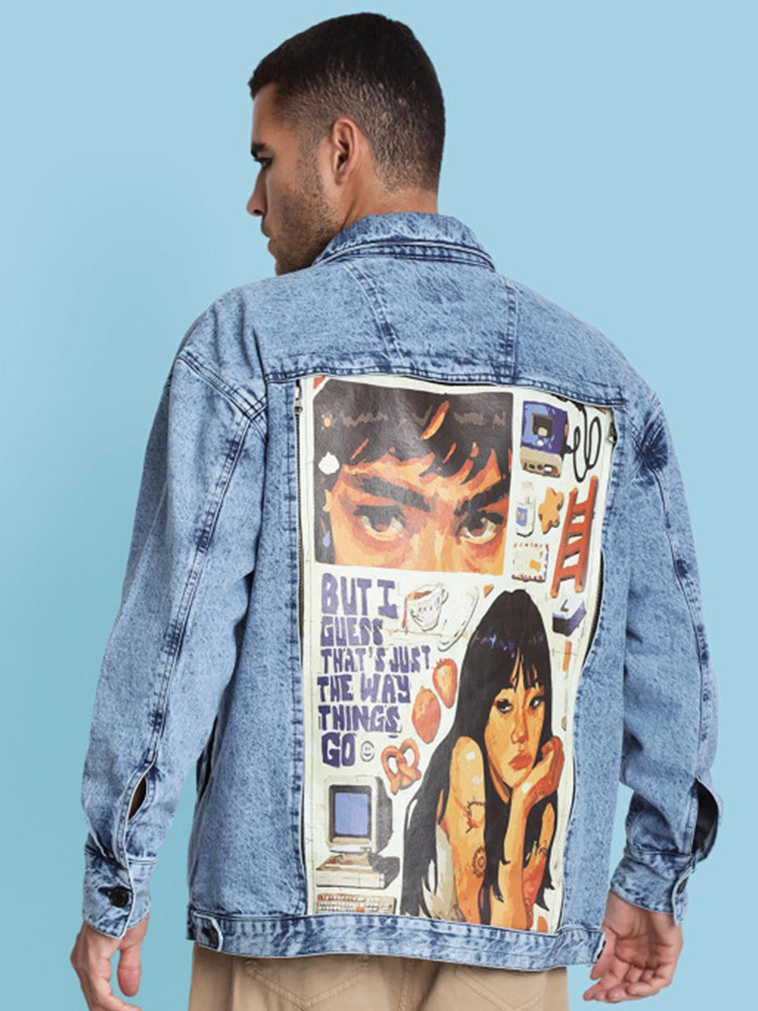 Buy Bene Kleed Men Swapable Patch Denim Jacket - Jackets for Men ...