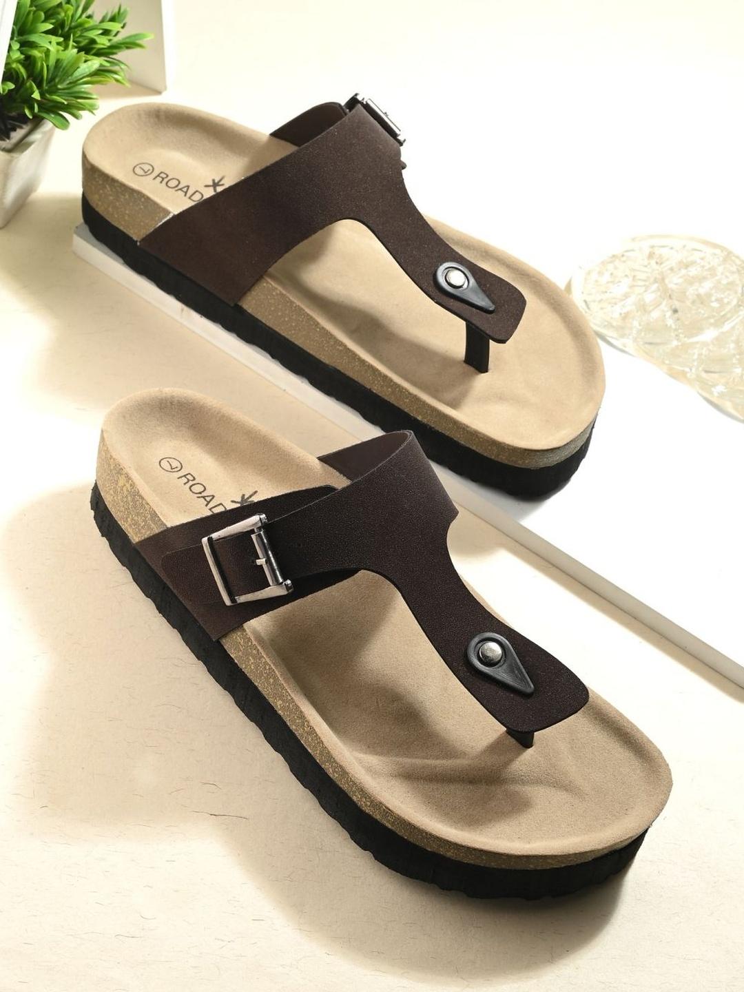 Buy The Roadster Lifestyle Co Men Synthetic Slip On Comfort Sandals ...