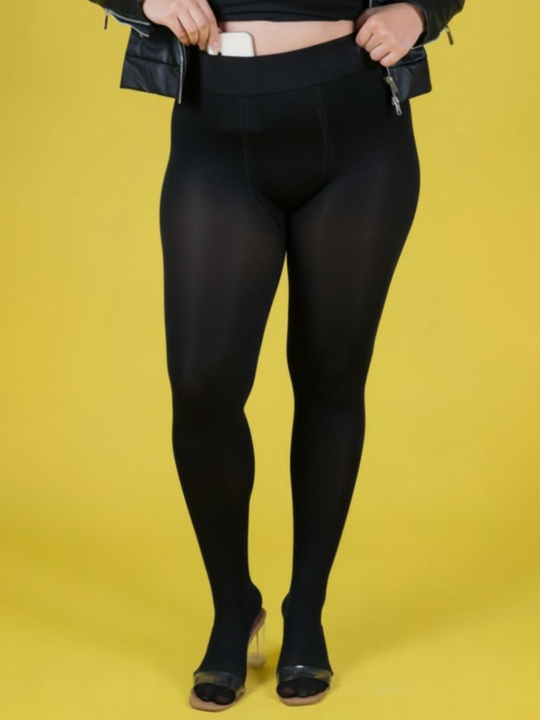 Buy Keepfit Women Plus Size With Inner Pocket Stretchable Fur Thermal ...