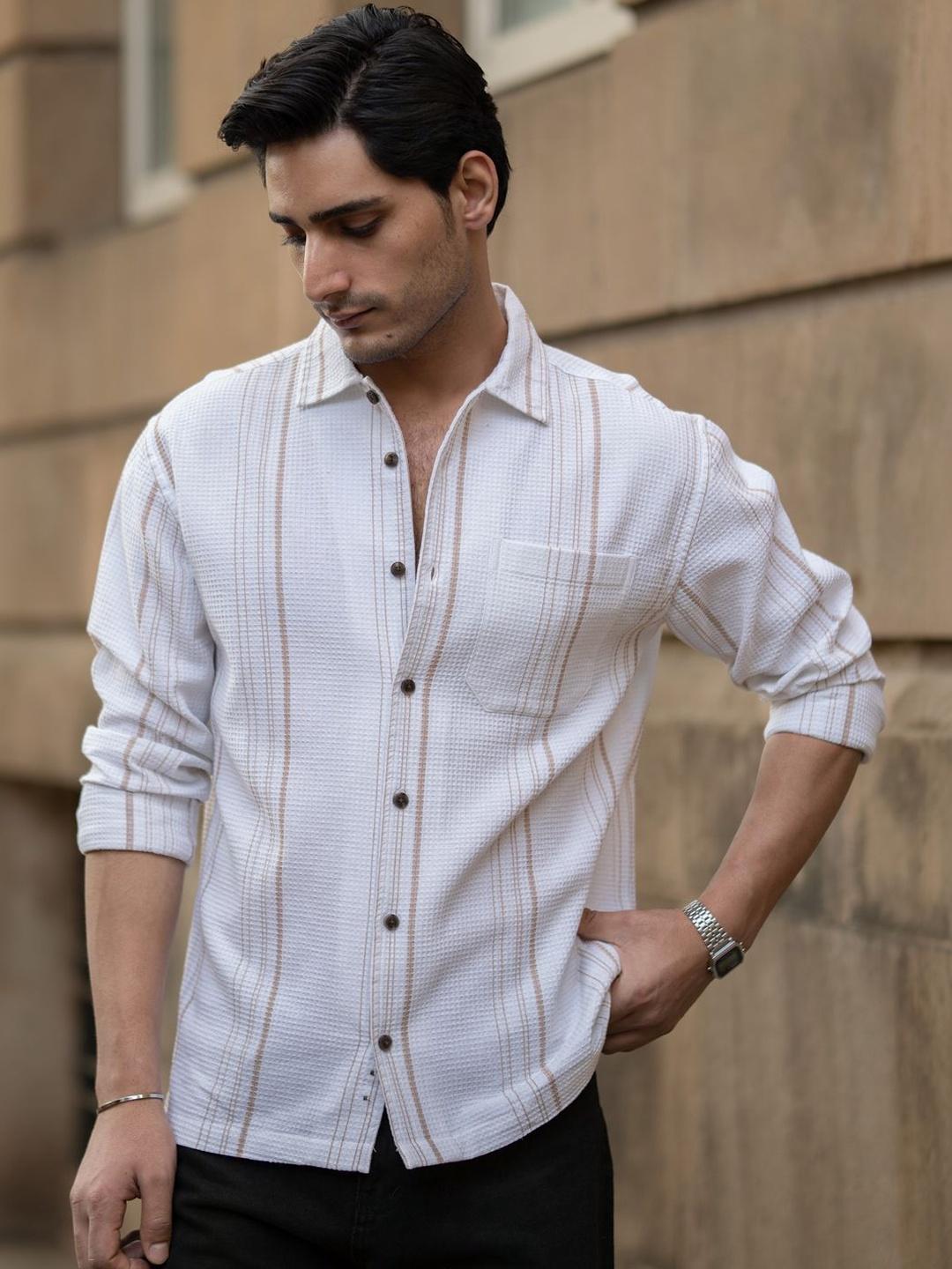 Buy Powerlook Men Striped Casual Shirt - Shirts for Men 39137279 | Myntra