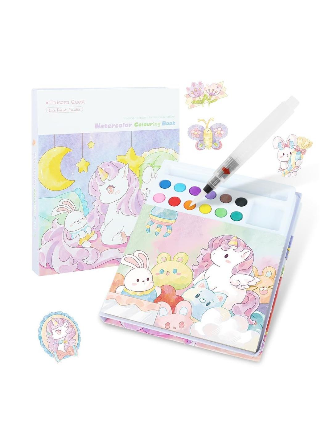 Buy Palay DIY Unicorn Watercolor Book Kit - Art And Craft for Unisex ...