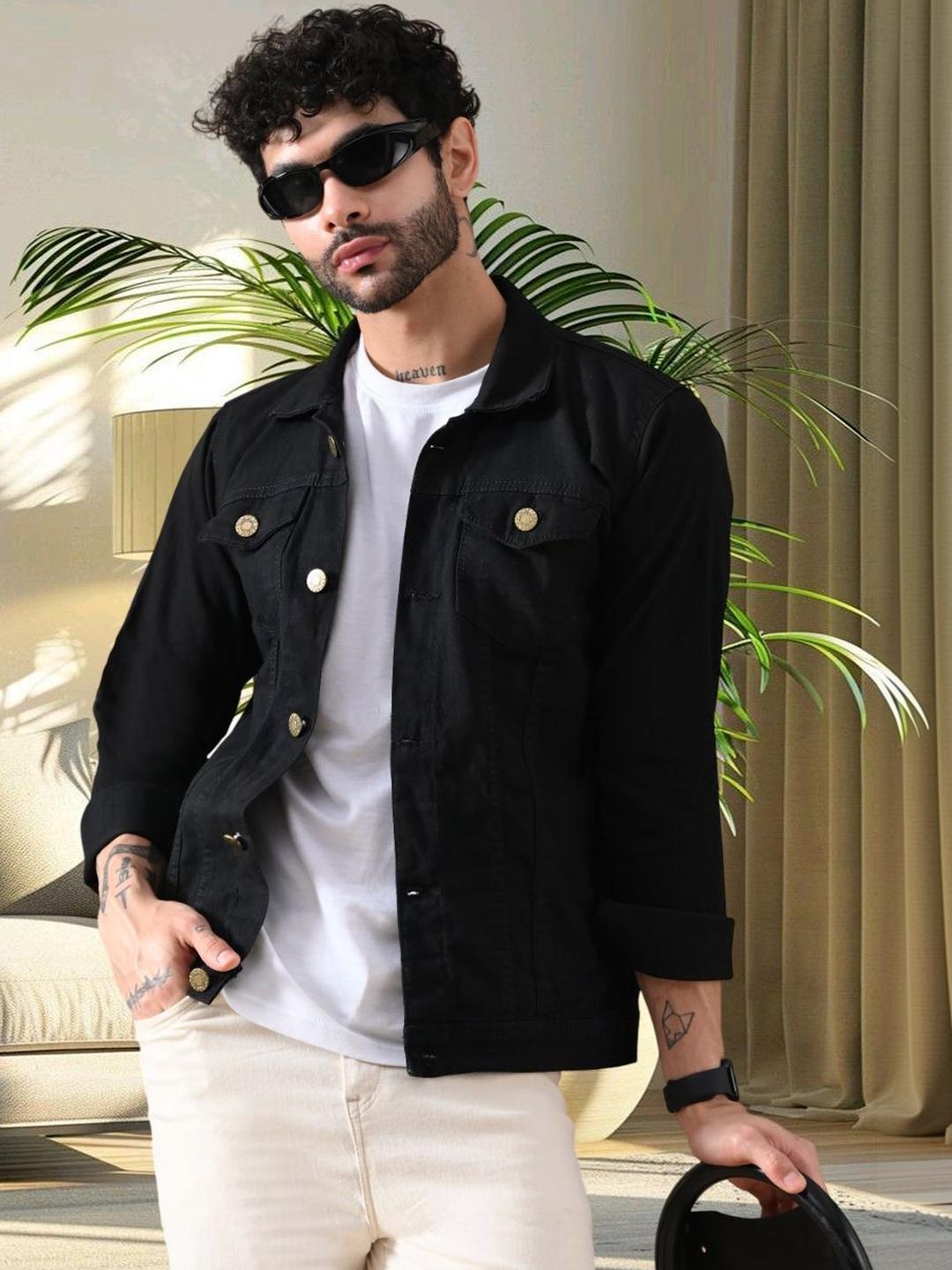 Buy HERE&NOW Men Lightweight Denim Jacket - Jackets for Men 39700402 ...