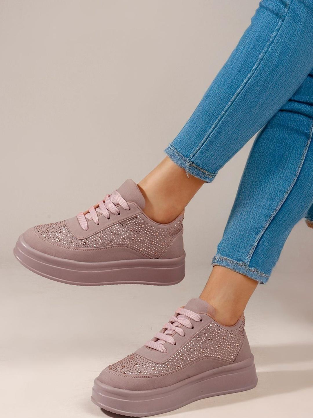 Buy TRIKSY Women Textured Sneakers - Casual Shoes for Women 39694856 ...