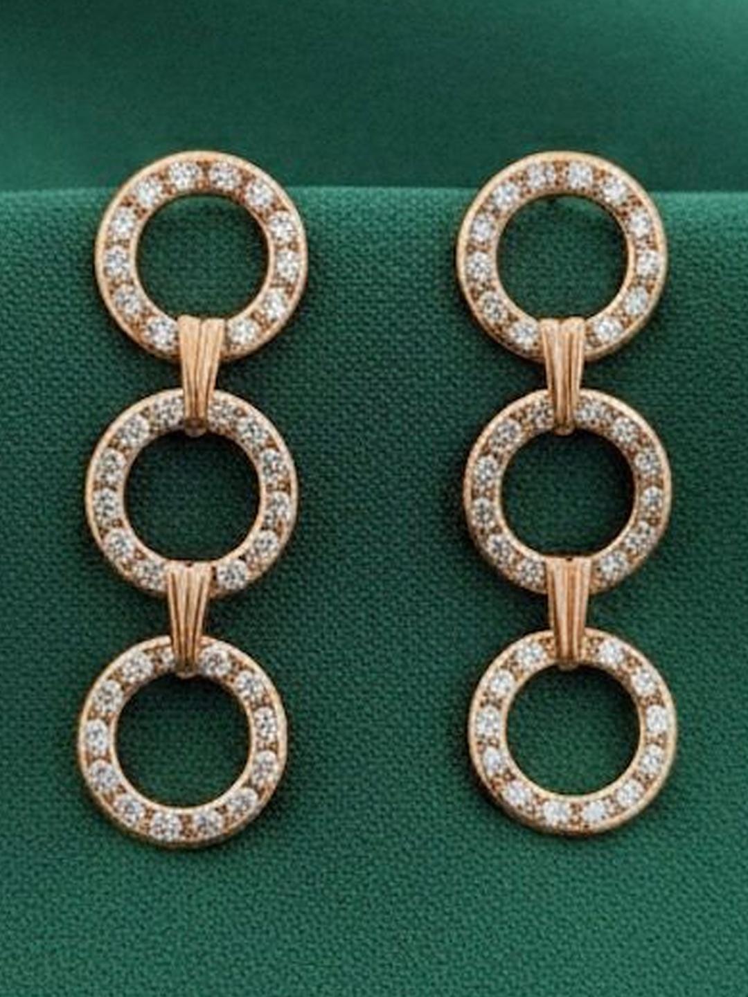 Buy DURATI Circular Drop Earrings - Earrings for Women 39763816 | Myntra