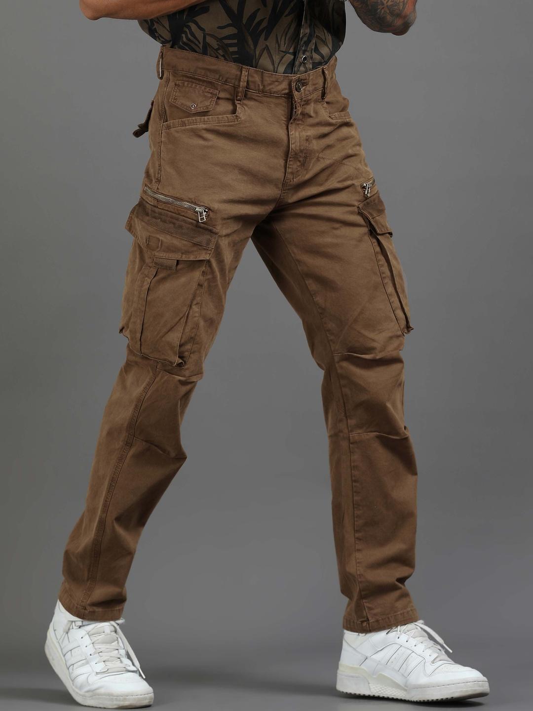 Buy Italian Colony Men Tailored Cargos Trousers - Trousers for Men ...