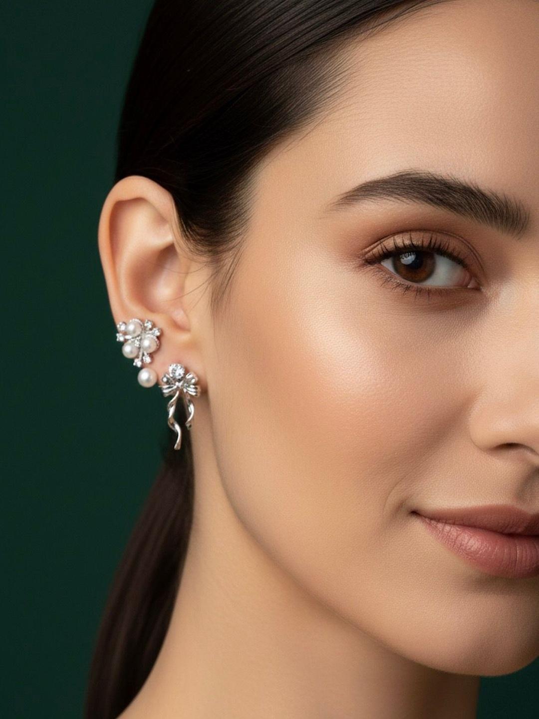 Buy DURATI Floral Studs Earrings - Earrings for Women 39763807 | Myntra