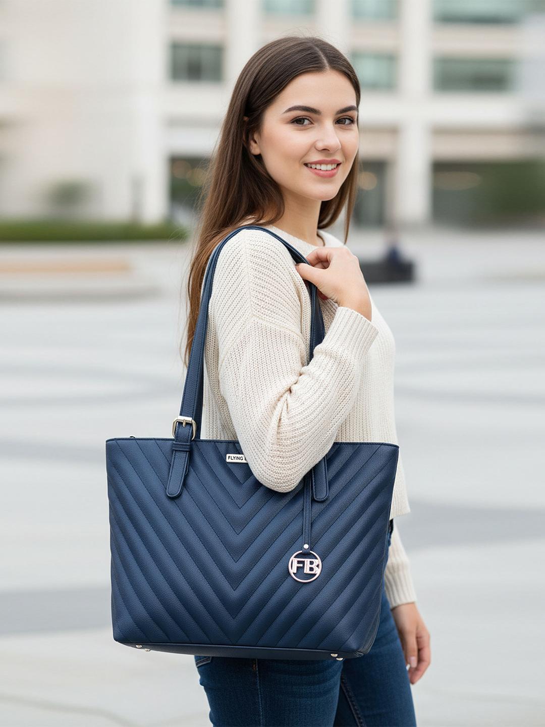 Buy FLYING BERRY Blue Quilted Shoulder Bag - Handbags for Women ...