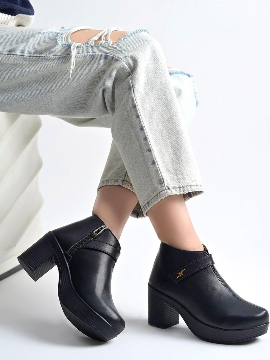 Buy Shoetopia Women Pointed Toe Regular Boots - Boots for Women ...