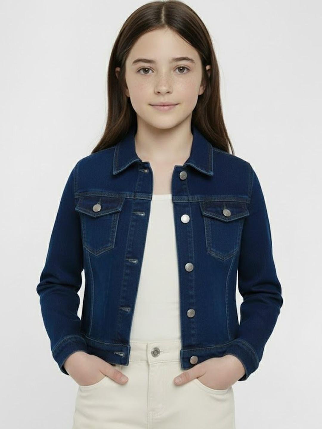 Buy CLOTHIFY Girls Denim Jacket - Jackets for Girls 39181714 | Myntra