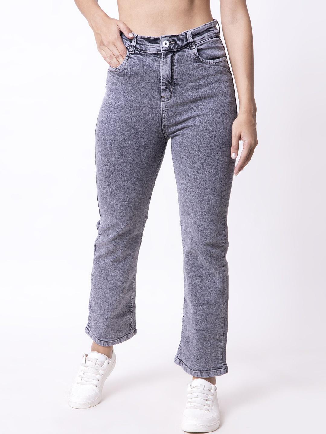 Buy A J FASHION HUB Women Slim Fit High Rise Light Fade Jeans - Jeans ...