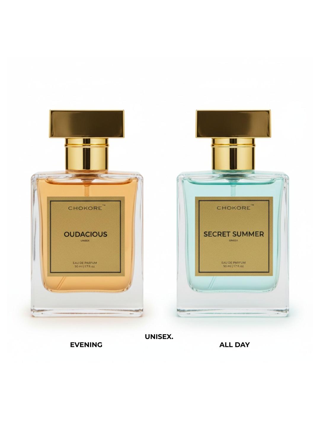Buy CHOKORE Set Of 2 Secret Summer & Oudacious Long Lasting Eau De ...
