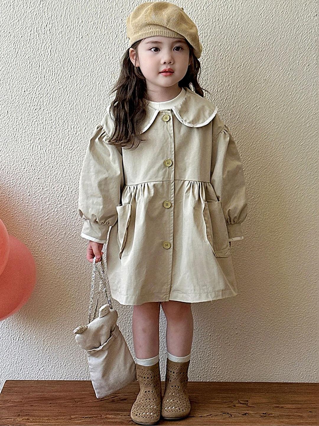 Buy LULU & SKY Peter Pan Collar Puff Sleeve A Line Dress - Dresses for ...