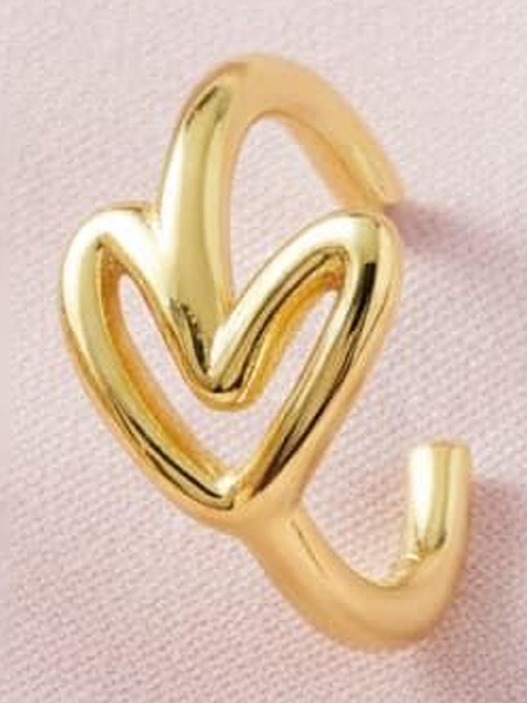 Buy Nishani Women 925 Silver Heart Earcuffs - Earrings for Women ...