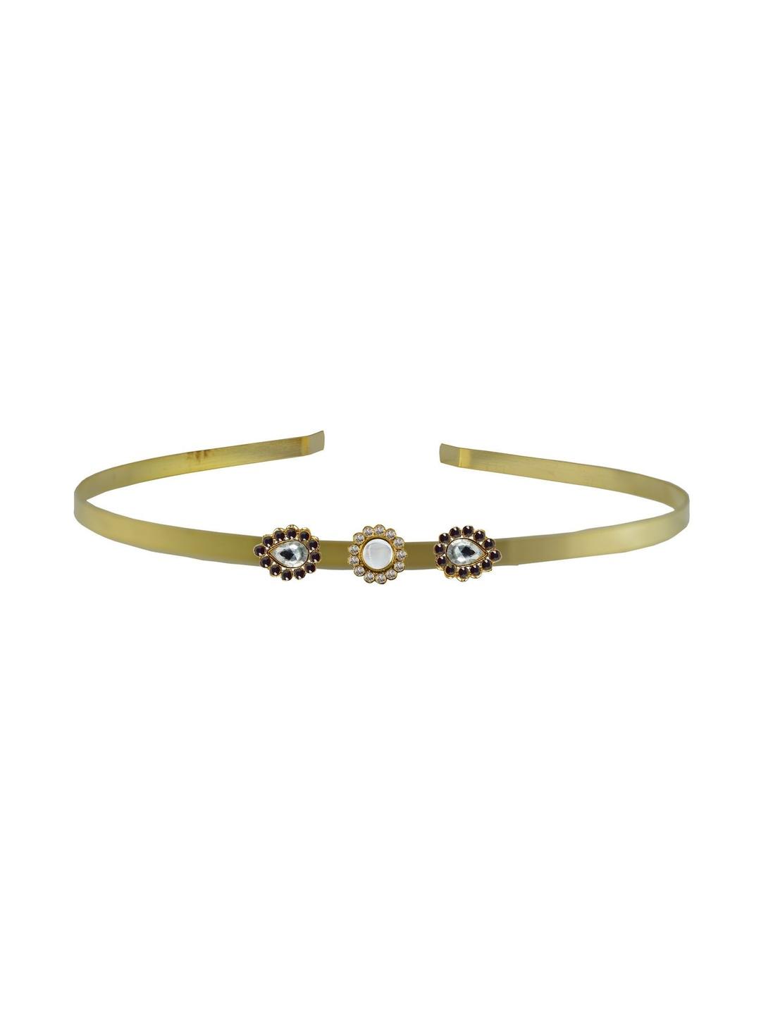 Buy Vidhya Kangan Artificial Stones And Beads Studded Hair Accessory ...