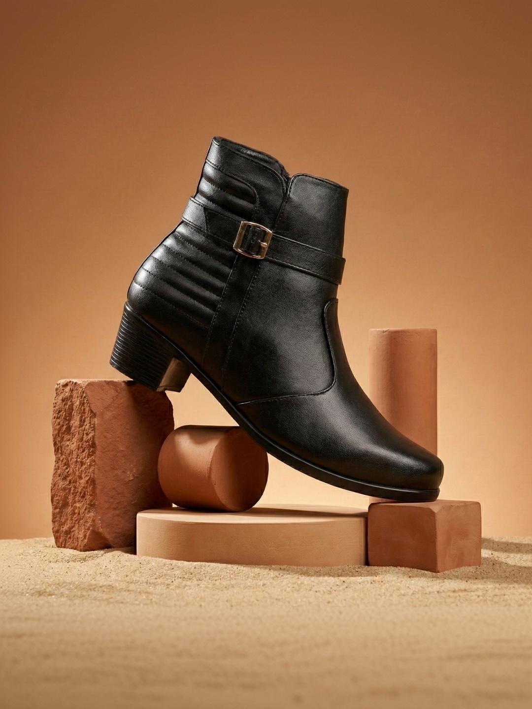 Buy TRASE Women Round Toe Zip Regular Boots - Boots for Women 39215067 ...