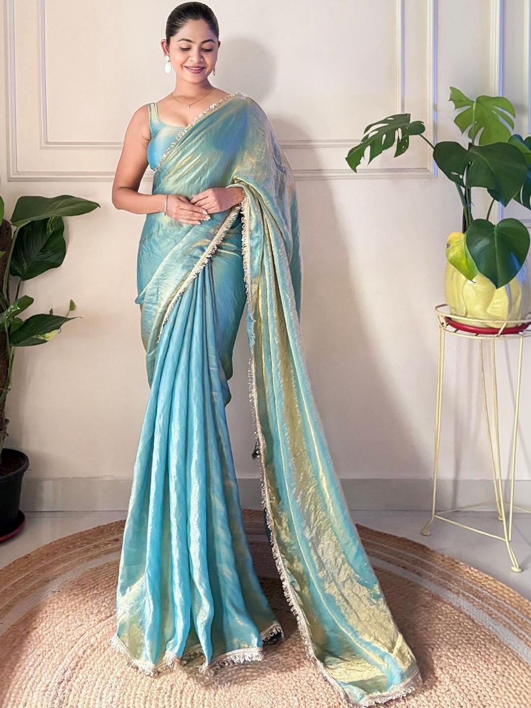 Buy Urban Pallu Organza Saree - Sarees for Women 39229933 | Myntra
