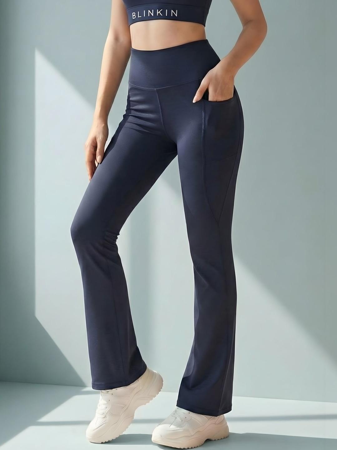 Buy Blinkin High Rise Flared Ankle Length Tights - Tights for Women ...