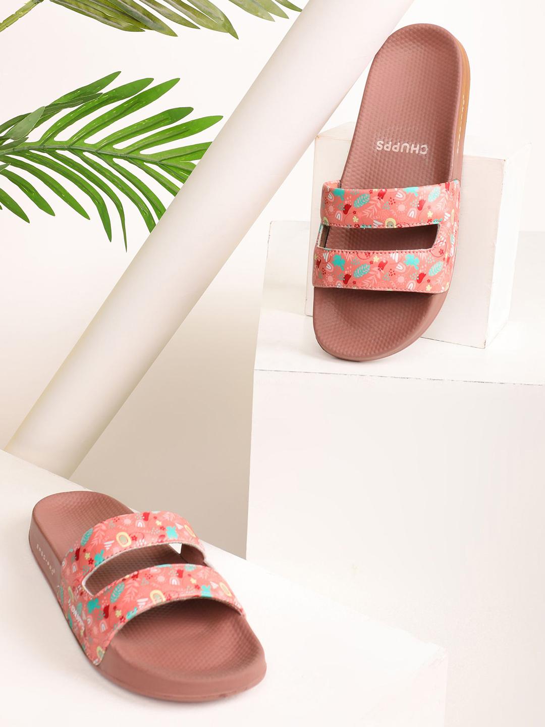 Buy CHUPPS Women Mimo Printed Sliders - Flip Flops for Women 36009746 ...