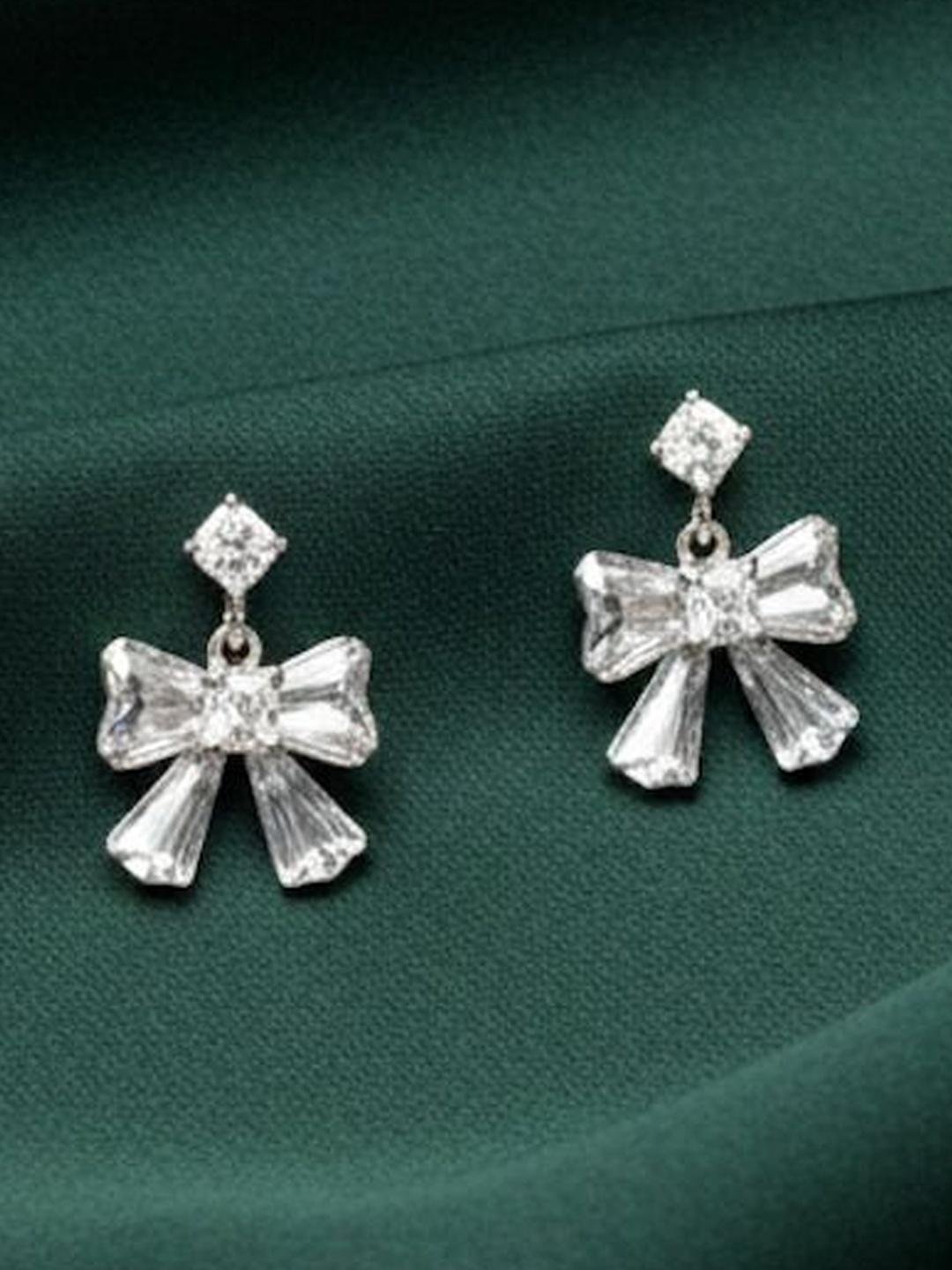 Buy DURATI Silver Plated Quirky Drop Earrings - Earrings for Women ...